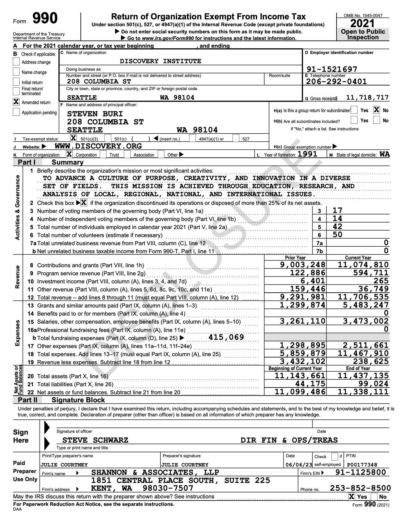 Transparency | Discovery Institute